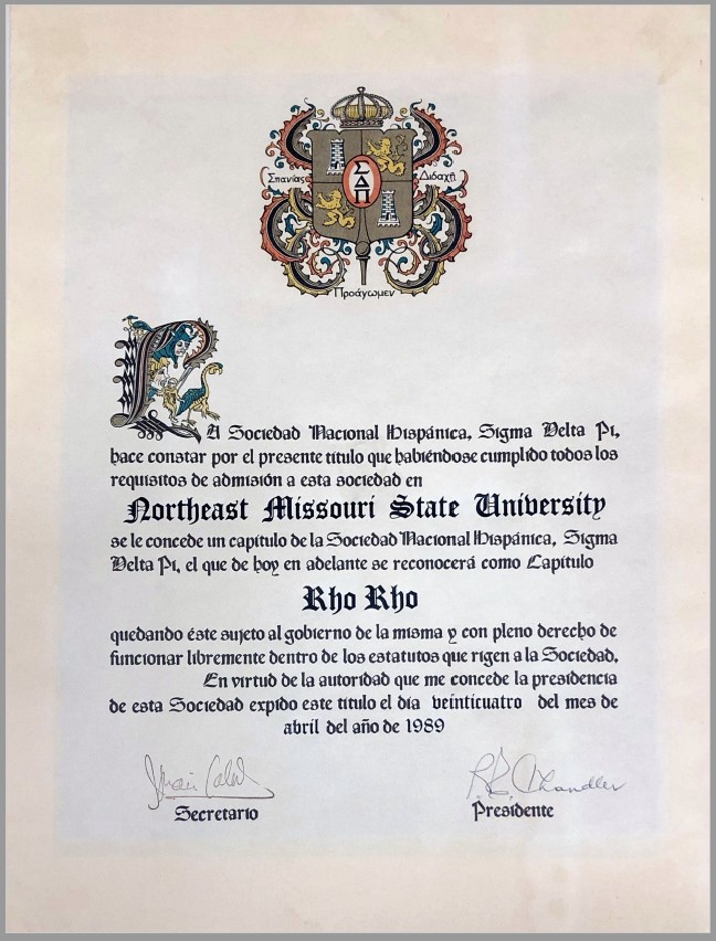 rho-rho – Sigma Delta Pi